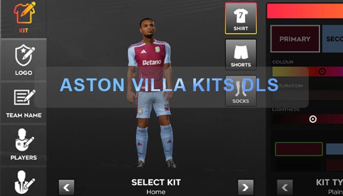 Aston Villa 2024/25 Kit DLS 25 | Dream League Soccer 2025