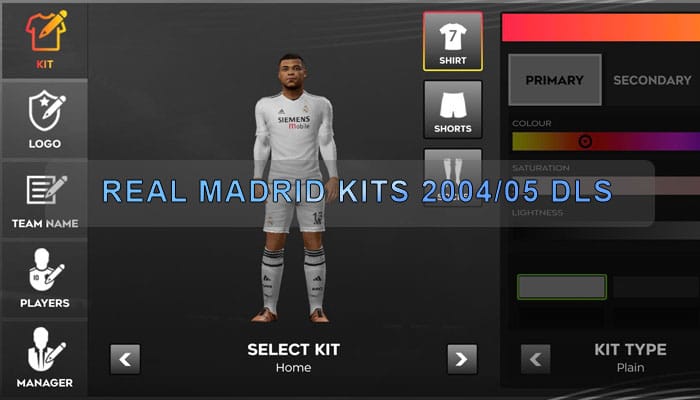 Real Madrid Kits 2004 2005 DLS 25 | Dream League Soccer 2025