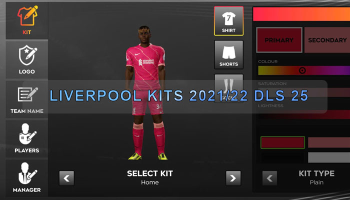 Liverpool Kits 2021/22 DLS 25 | Dream League Soccer 25