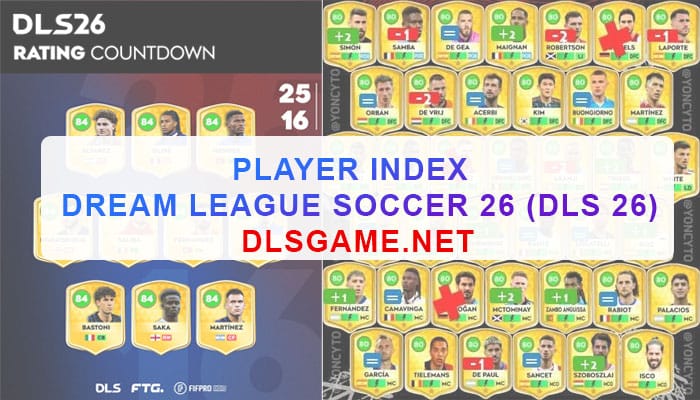 Player Index Dream League Soccer 26 (DLS 26) | Kits DLS: 26 All Dream ...